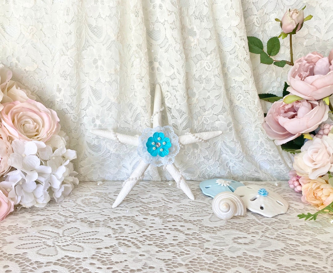 Large Decorated Starfish, Starfish, Blue Starfish, Nautical Decor ...