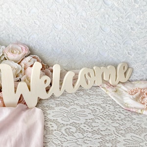 Shabby Chic Welcome Sign, Welcome Signs, Farmhouse Welcome Signs, Front ...