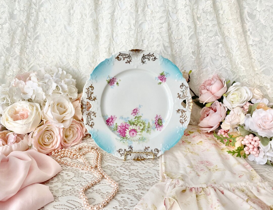 Shabby Chic Plates Vintage Plates Antique Plates - Etsy