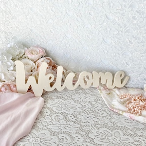 Shabby Chic Welcome Sign, Welcome Signs, Farmhouse Welcome Signs, Front ...