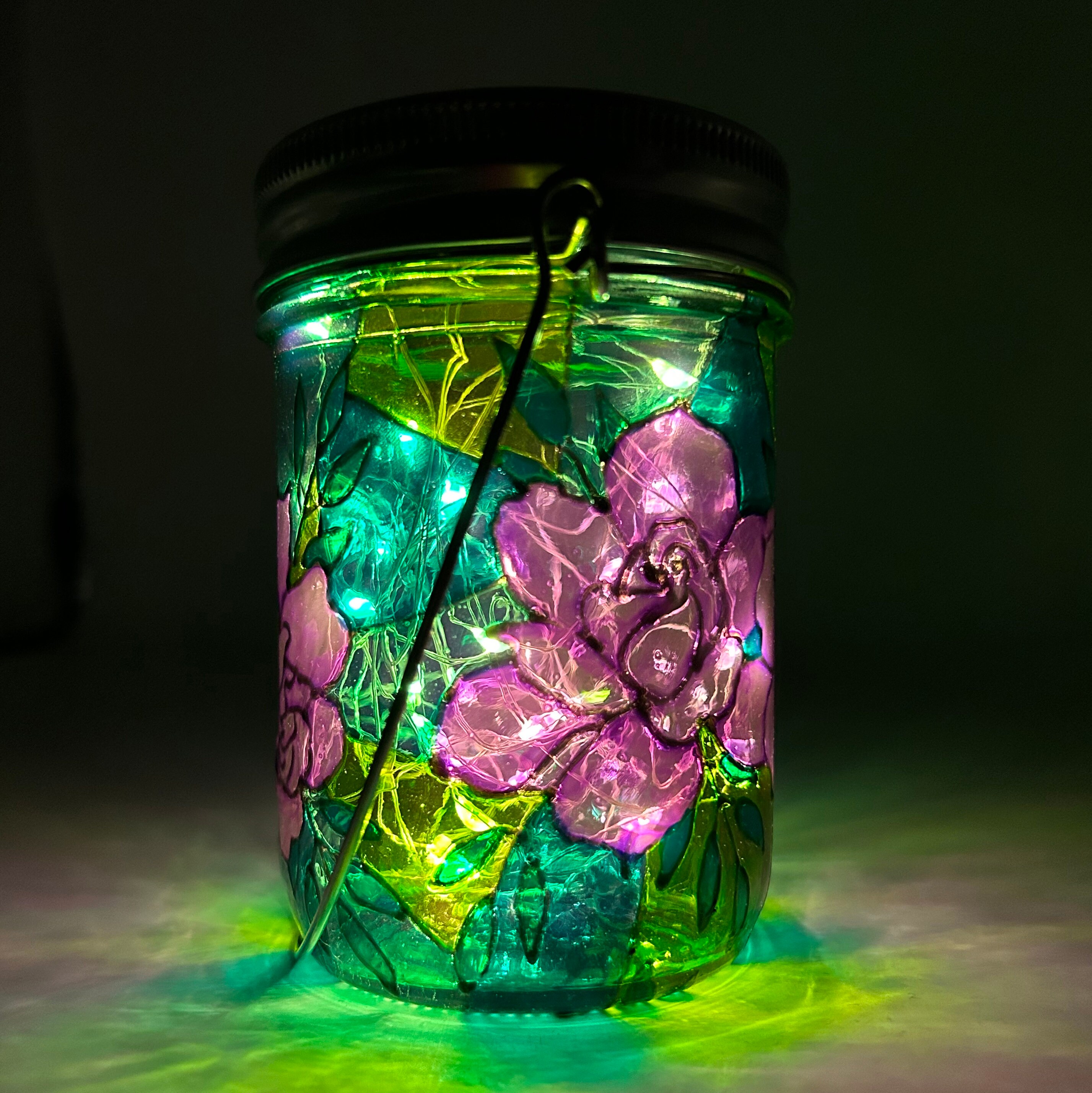 Purple Rose Light / Purple Solar Light / Coneflower Garden Light ...