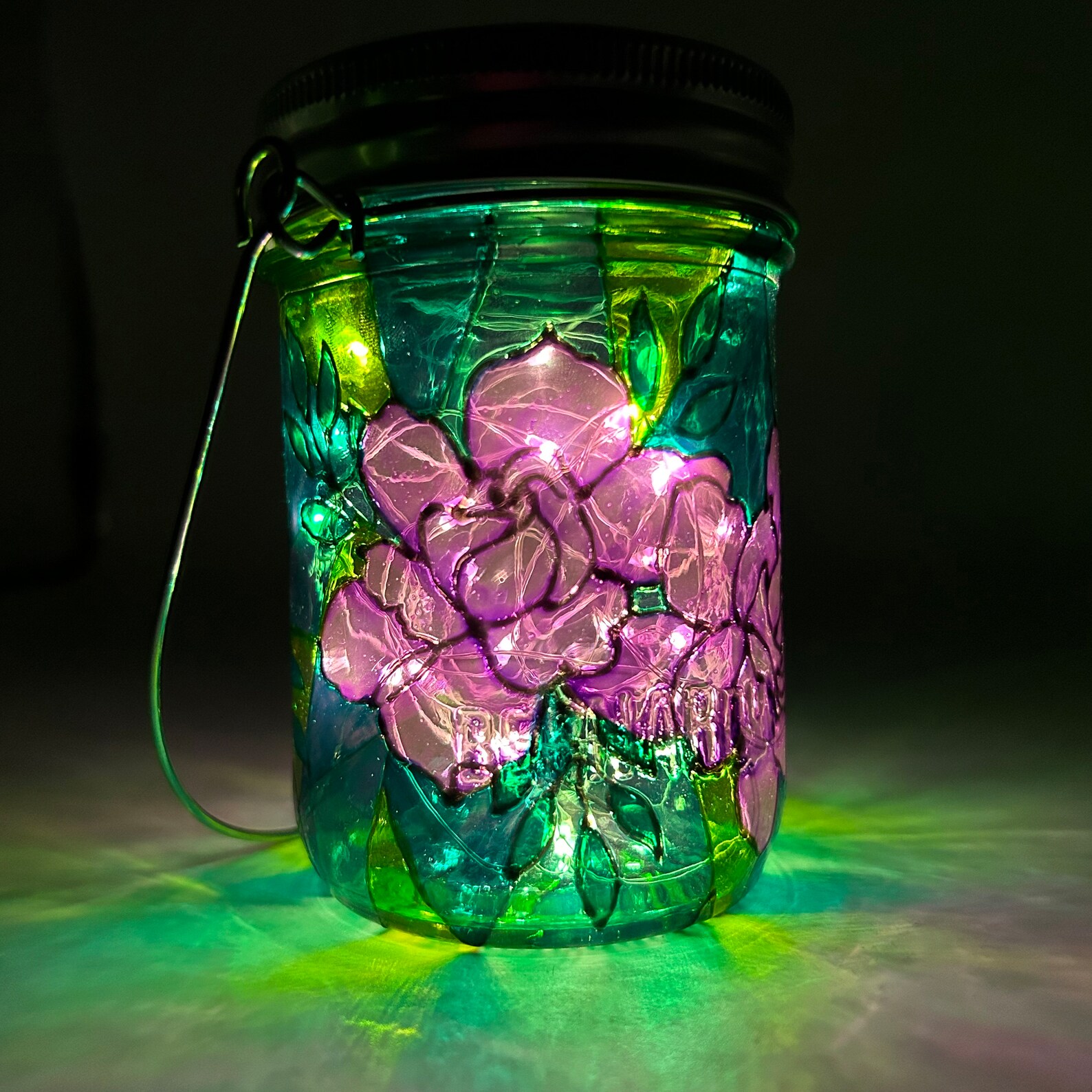 Purple Rose Light / Purple Solar Light / Coneflower Garden Light ...