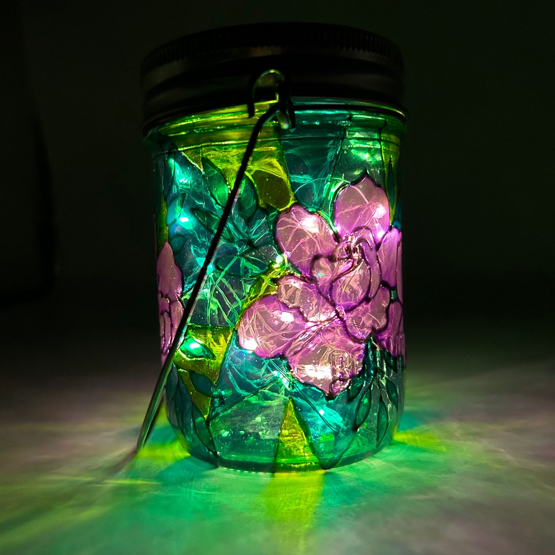 Purple Rose Light / Purple Solar Light / Coneflower Garden Light ...