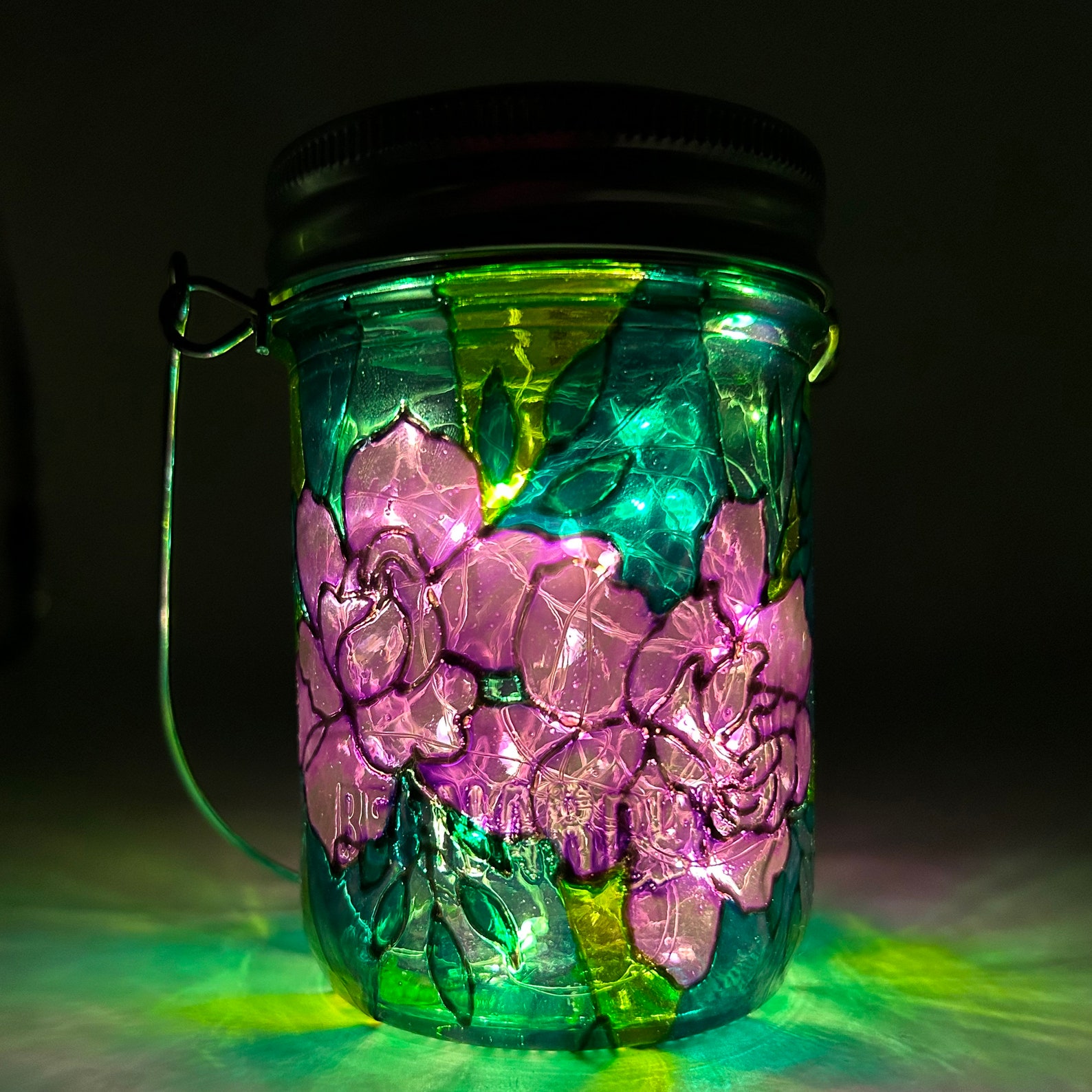 Purple Rose Light / Purple Solar Light / Coneflower Garden Light ...