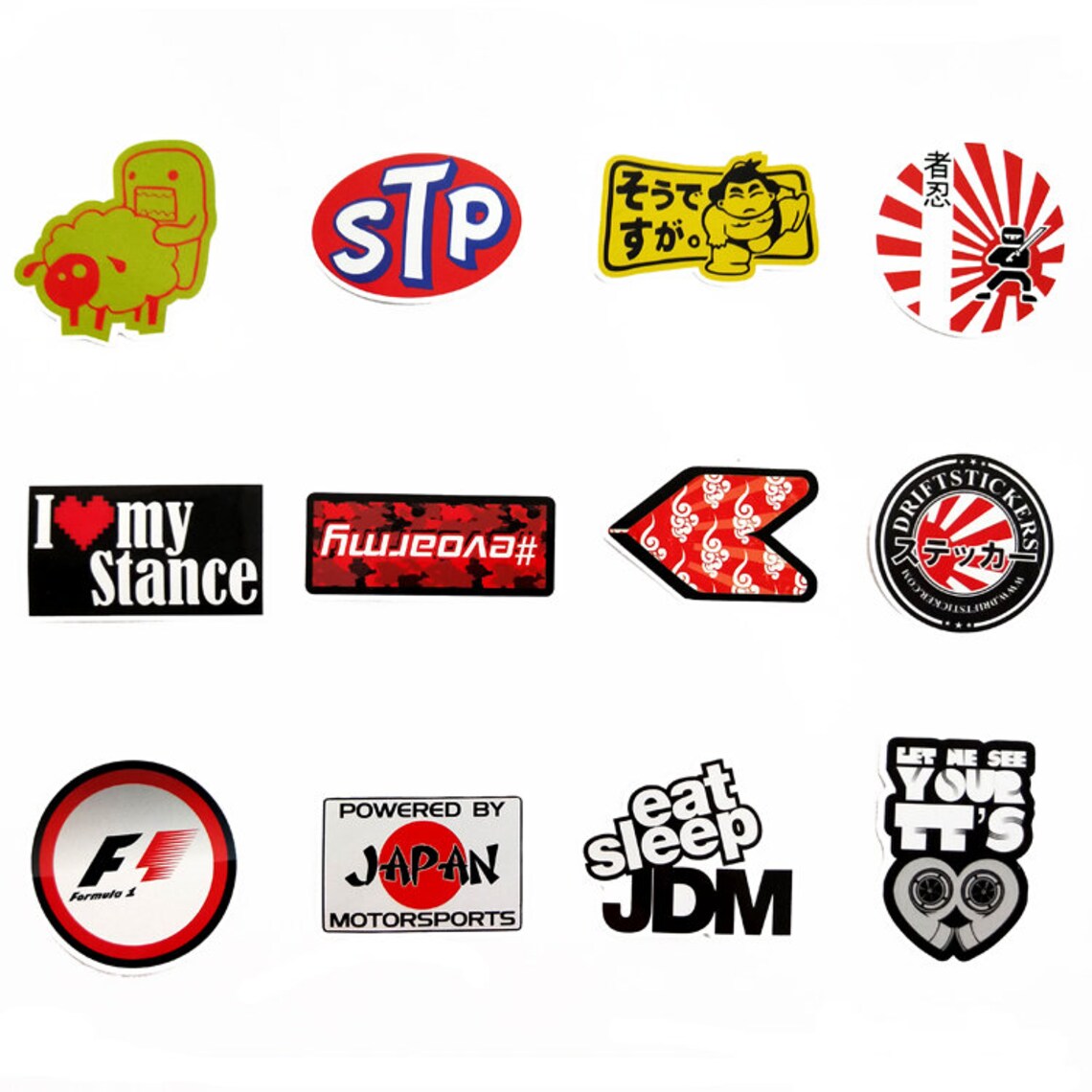 JDM RACING 100pc Sticker Pack | Etsy