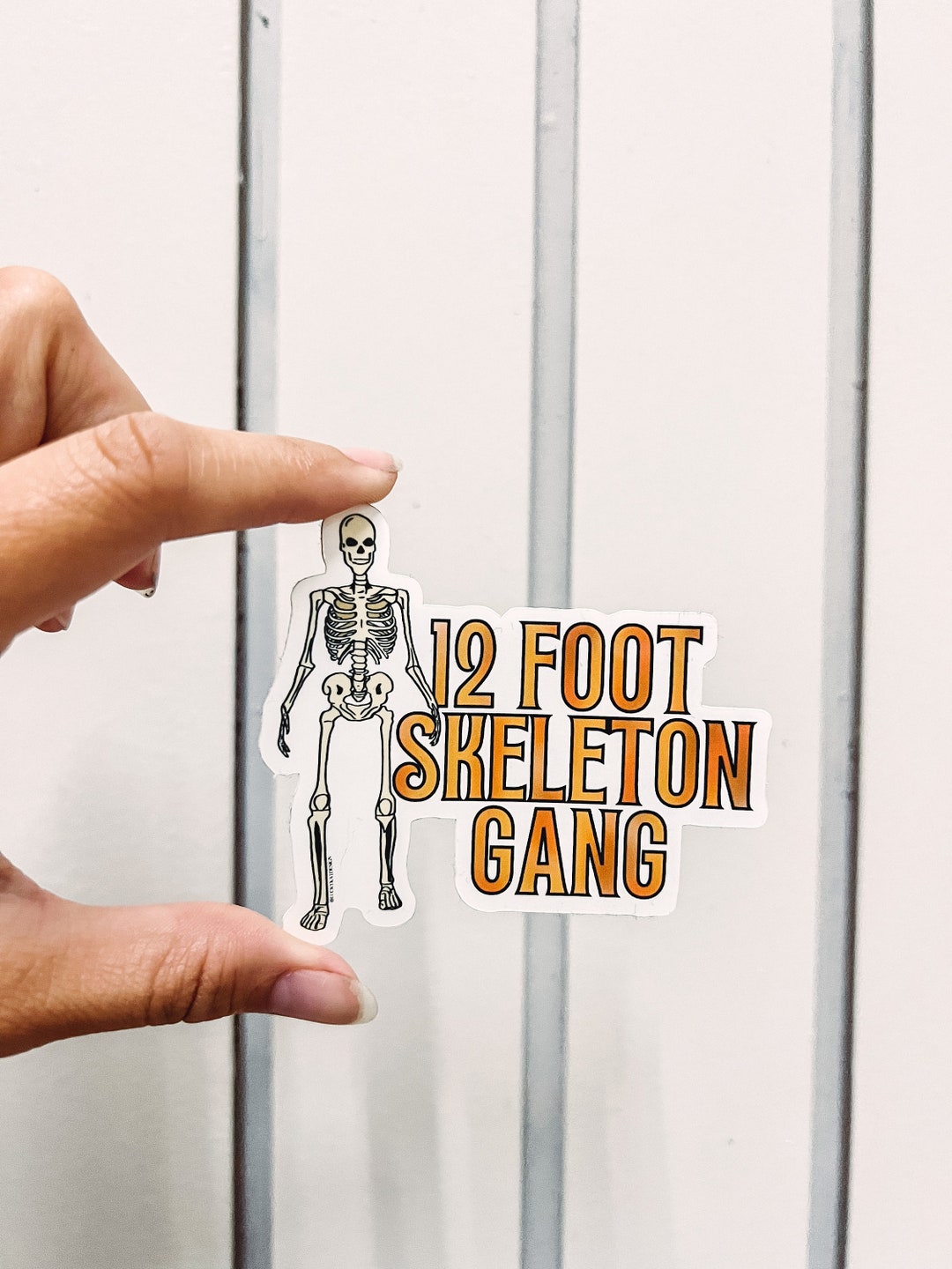 12 Foot Skelly Gang Sticker | 12 Foot Skeleton | Halloween | Skeleton ...
