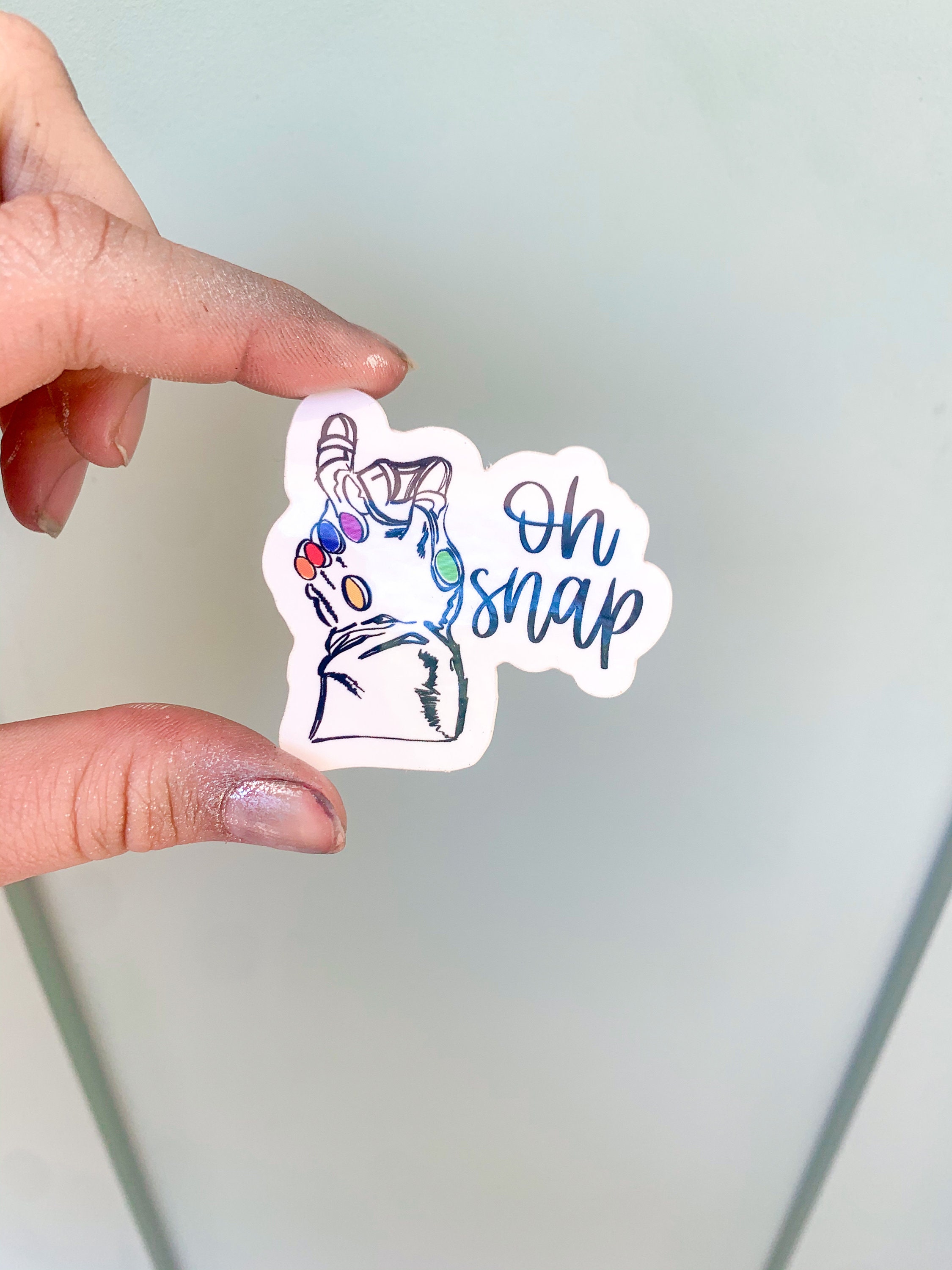 Oh snap thanos thanos sticker marvel marvel sticker | Etsy