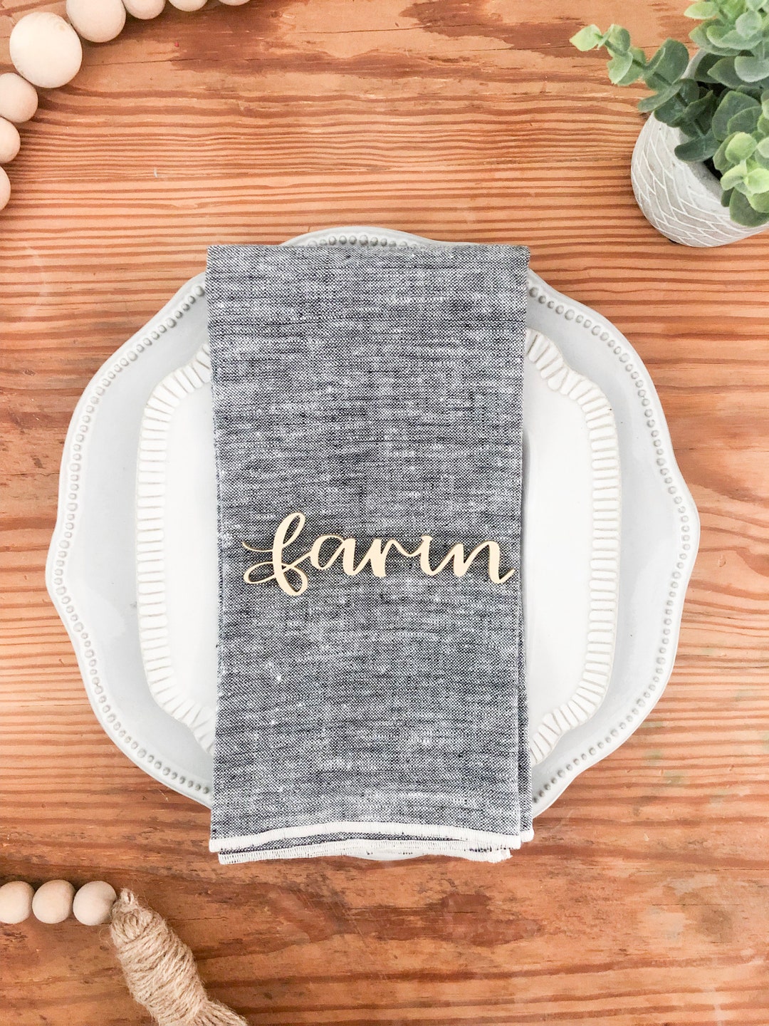 Laser Cut Placecards | Placecards | Wooden Placecards | Wedding | Name ...