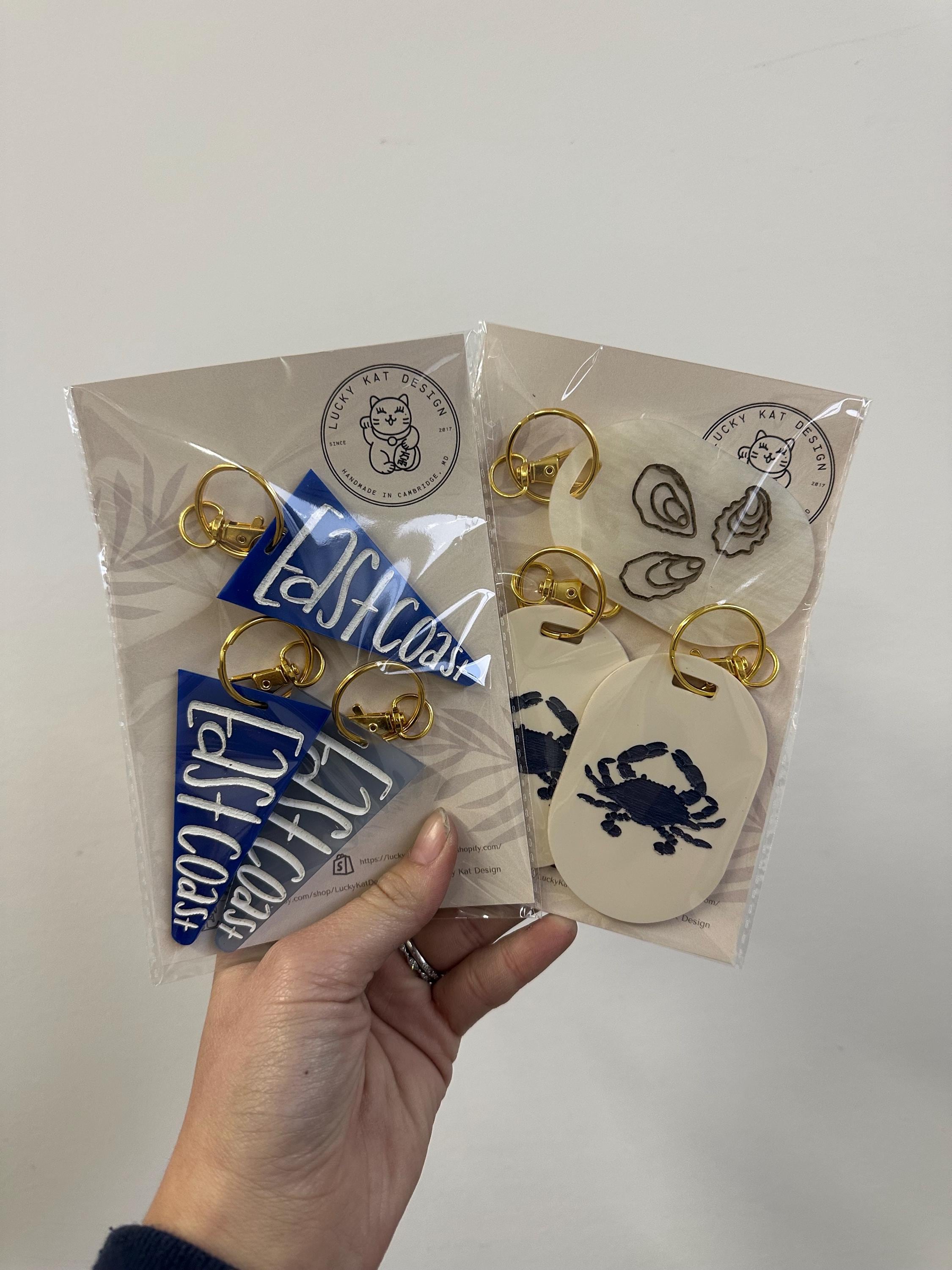 Acrylic Pennant Keychain | Eastern Shore | East Coast Keychain ...