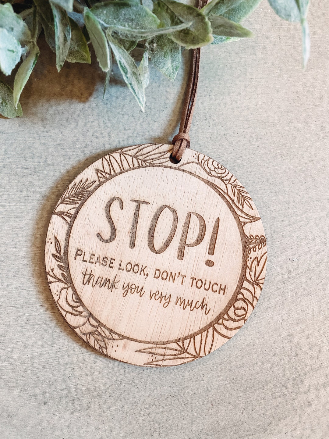 Don’t Touch | Baby Sign | Newborn Baby Sign | Don’t Touch the Baby ...