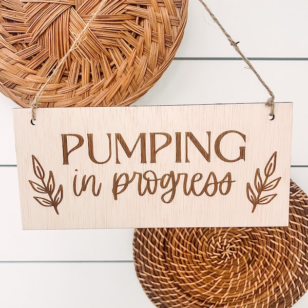 Pumping in Progress Sign - Etsy
