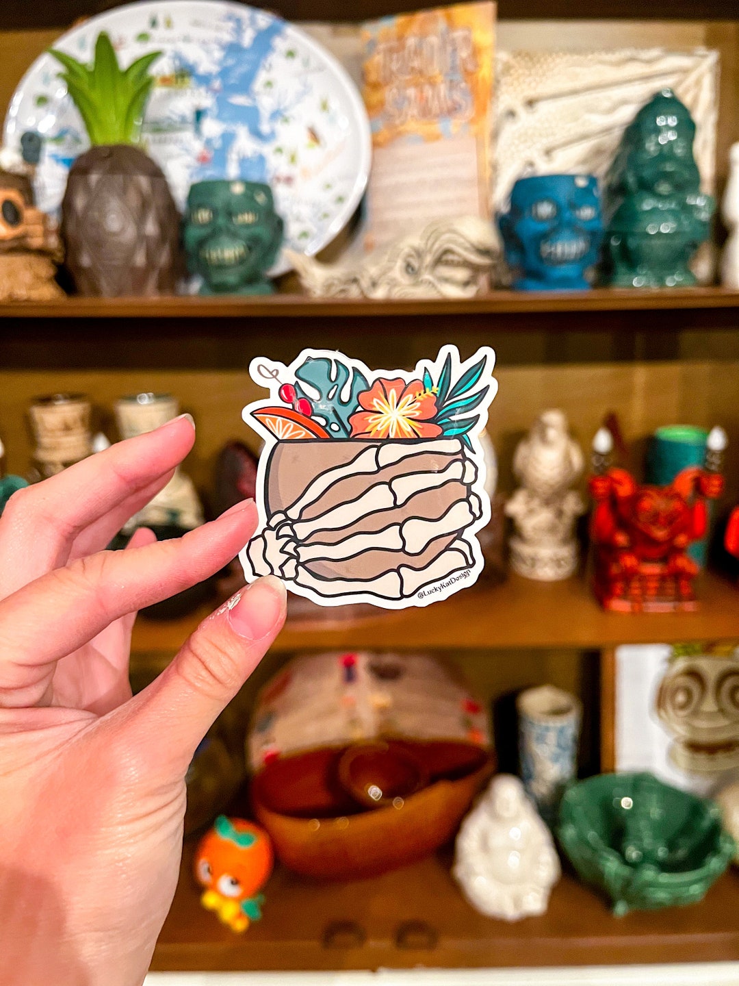 Tiki Sticker Tiki Sticker Tiki Bar - Etsy
