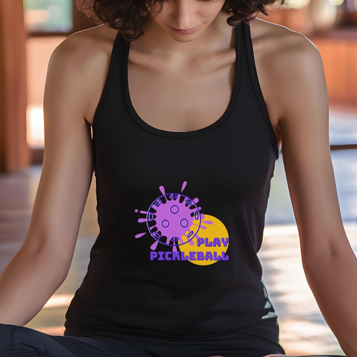 Play Pickleball Tank Top, Pickle Ball Racerback Tank Top, Muscle Tank ...
