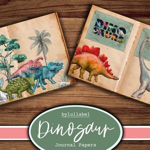 Dinosaur Printable Junk Journal Kit, Paper Pages,dino Junk Journal ...