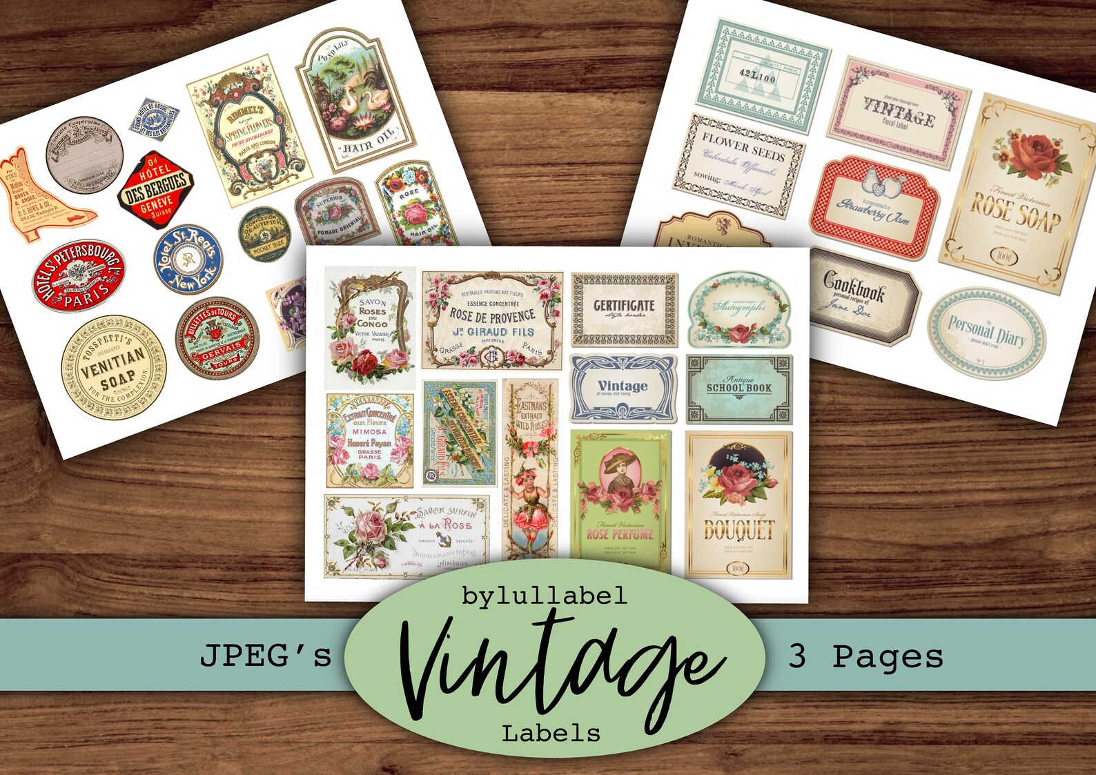 Vintage Labels Victorian Packaging Ephemera Junk Journal - Etsy