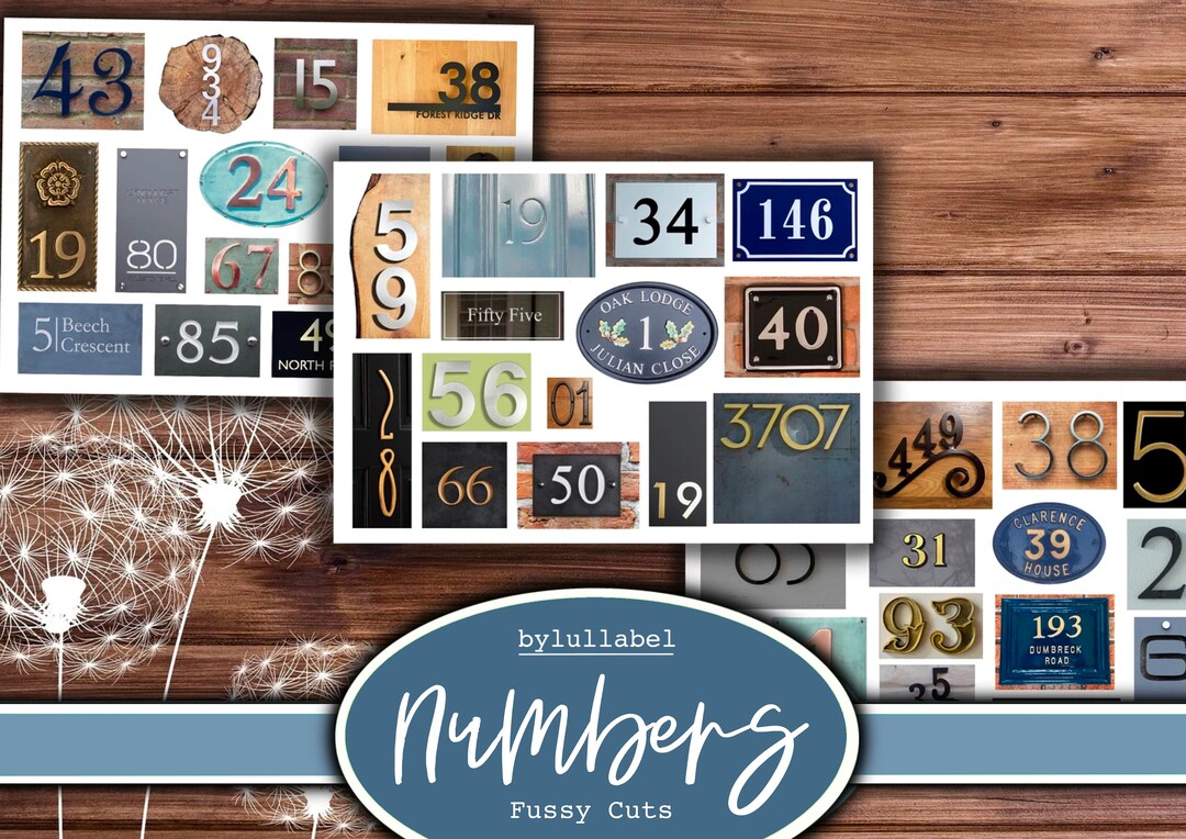 Numbers Found in Life Ephemera, Printable, Digital Download Over 40 to ...