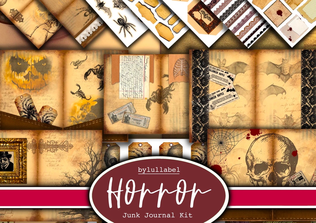 Horror Story Junk Journal Kit, Haunted Ephemera Printable Kit, Uk ...