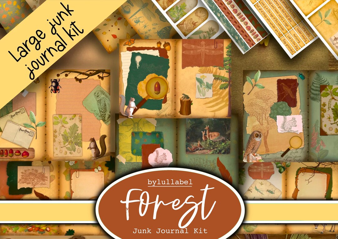 The Forest Journal Kit, Printable Nautical Journal Kit, Woodland ...