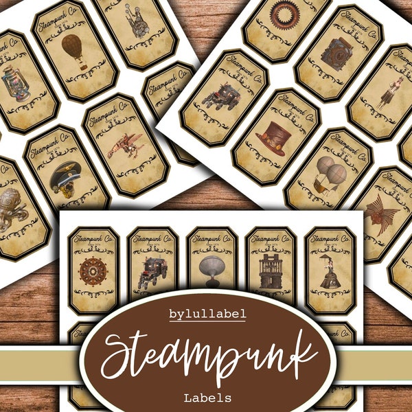 Steampunk Tags - Etsy
