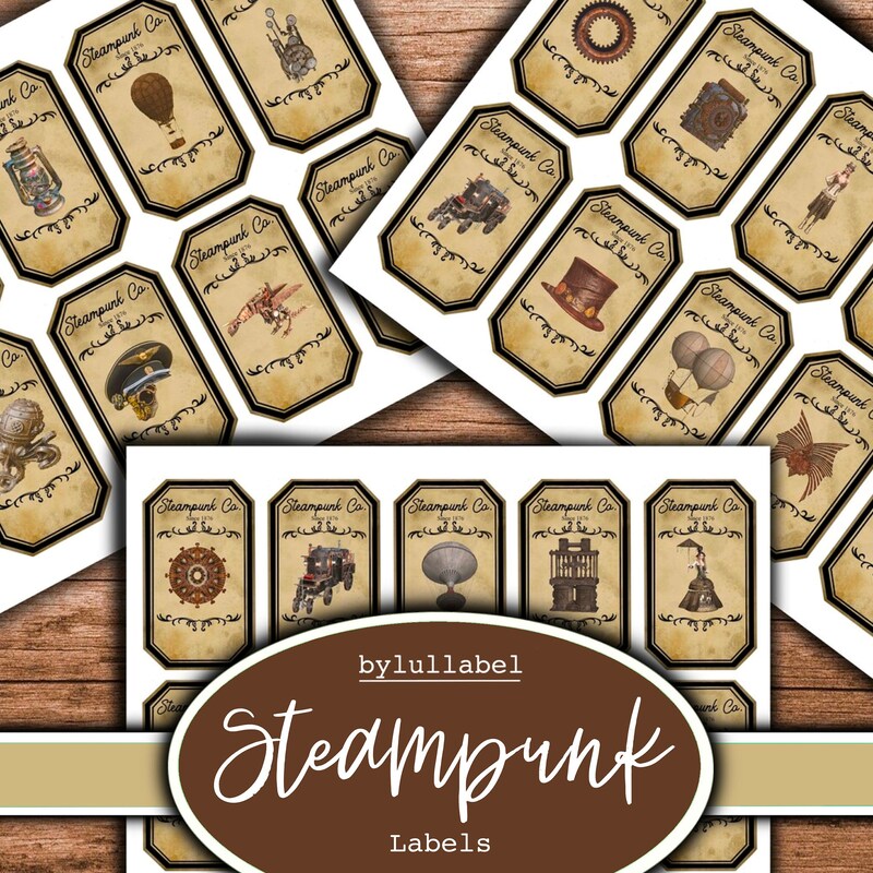 Steampunk Tags - Etsy