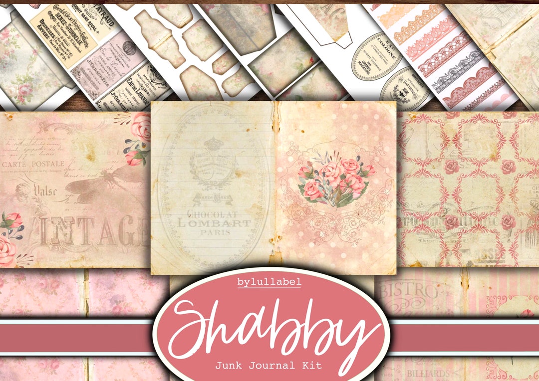 Shabby Chic Junk Journal Kit: Ephemera Printable (digital Download) - Etsy