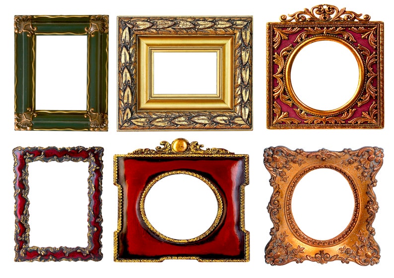 Vintage Frames Ephemera: Junk Journal Embellishments (digital Download ...