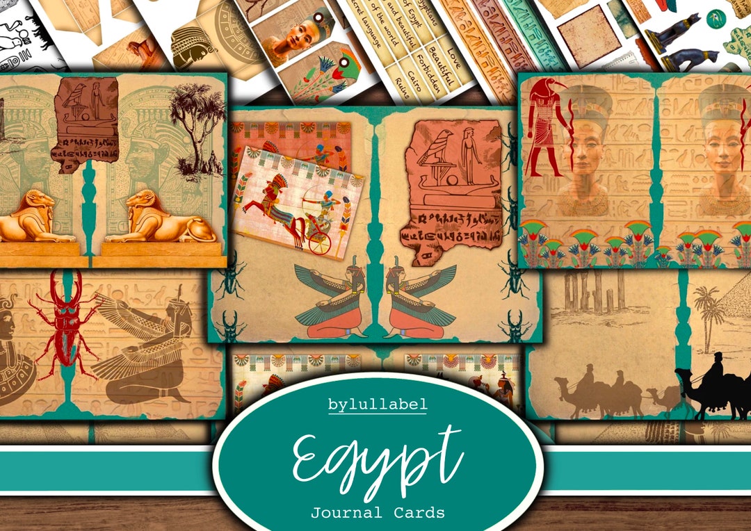 Egyptian Junk Journal Kit: Cleopatra Ephemera (digital Download) - Etsy