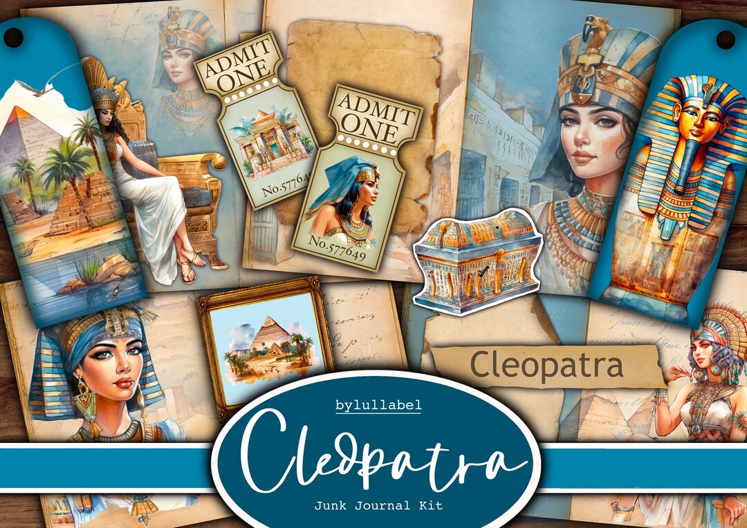 Cleopatra Junk Journal Kit: Egypt Ephemera (digital Download) - Etsy