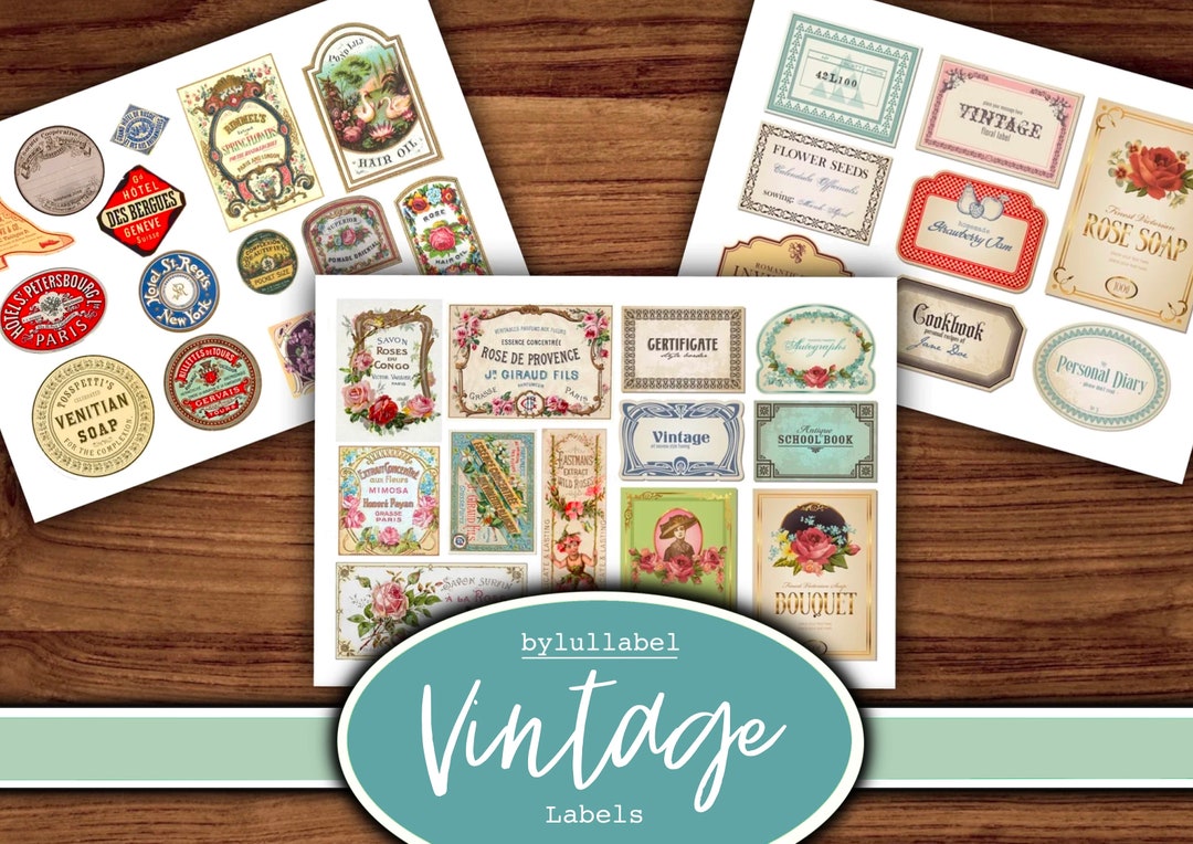 Vintage Labels, Victorian Packaging, Ephemera, Junk Journal, Add One ...