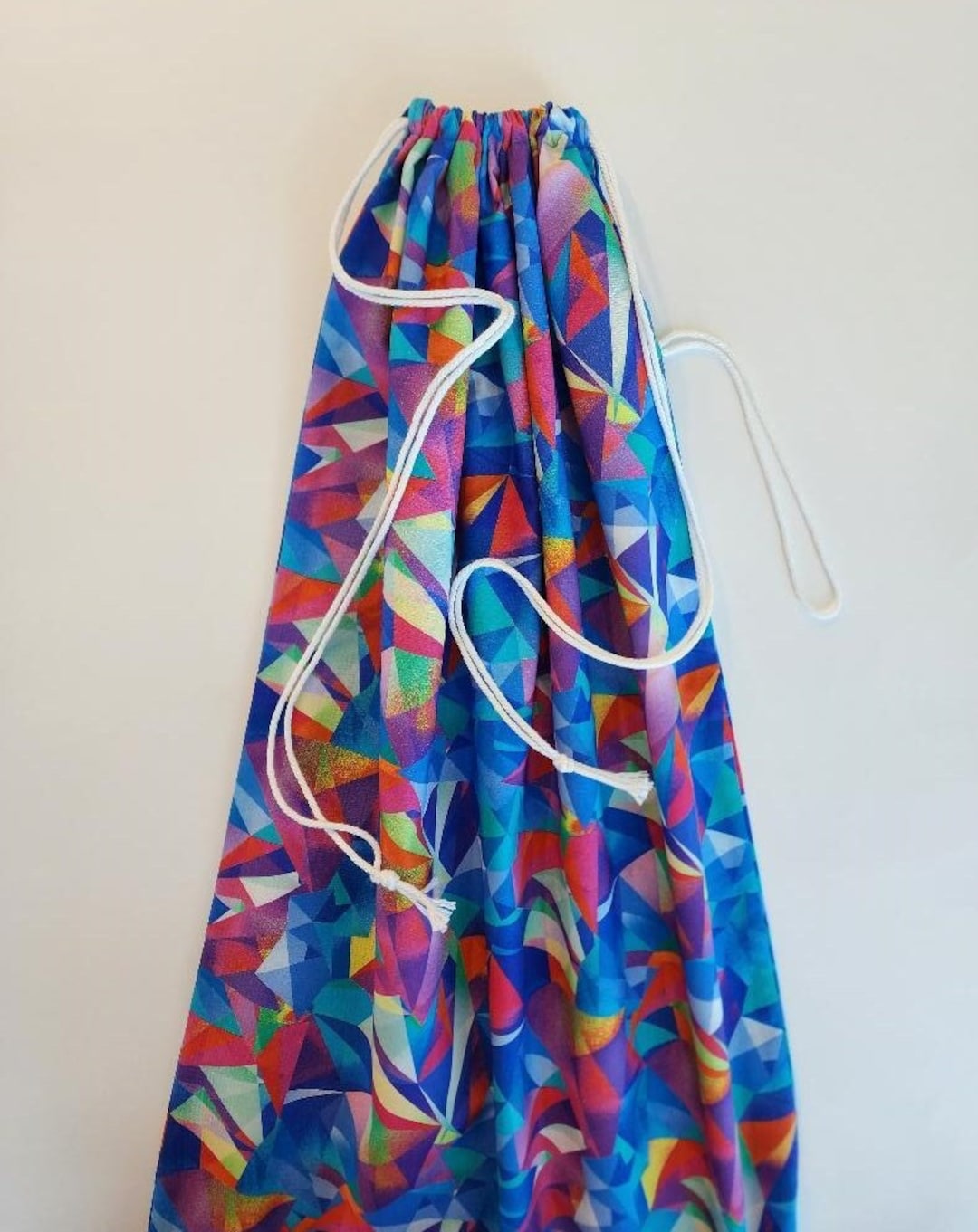 Travel Laundry Bag Blue Laundry Bag Blue and Pink Bag - Etsy