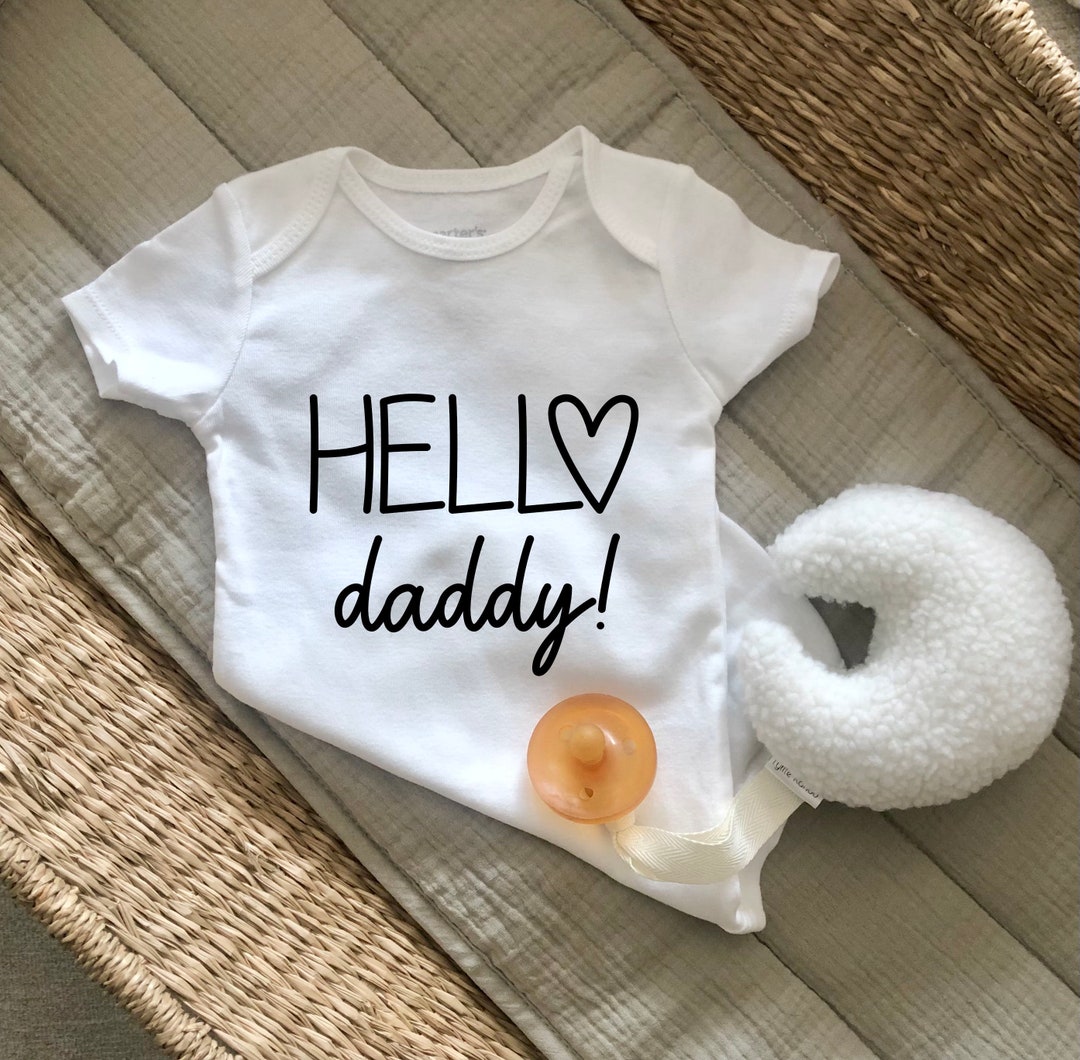 Hello Daddy Onesie , Daddy Bodysuit , Hello Onesie , Pregnancy ...