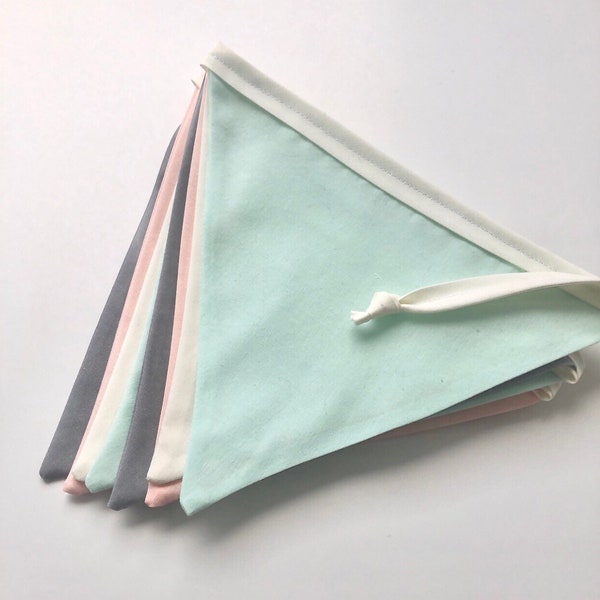 Mint Bunting - Etsy
