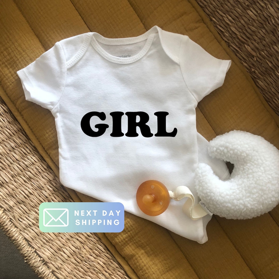 Girl Baby Onesie ® , Girl Onesie , Baby Announcement Onesie ® , Custom ...
