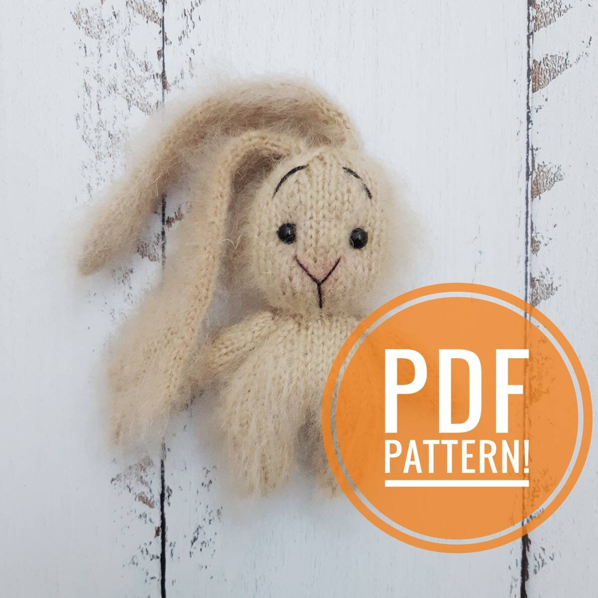 Bunny knitting pattern. PDF. Amigurumi tutorial. Animal | Etsy