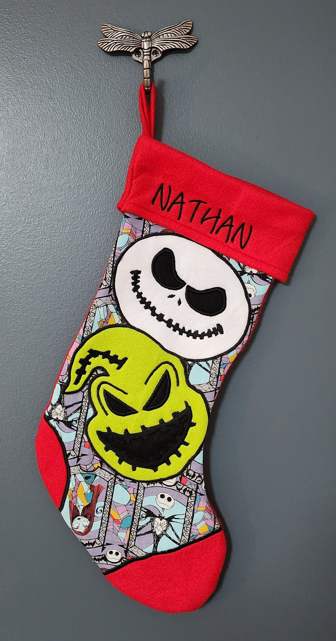 Oogie and Jack Christmas Stocking - Etsy