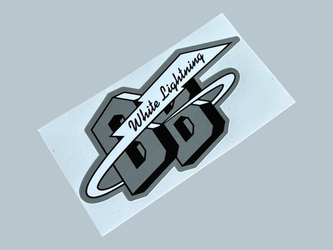 BB Benjy White Lightning Vinyl Sticker Graphic Decals for Skateboard ...