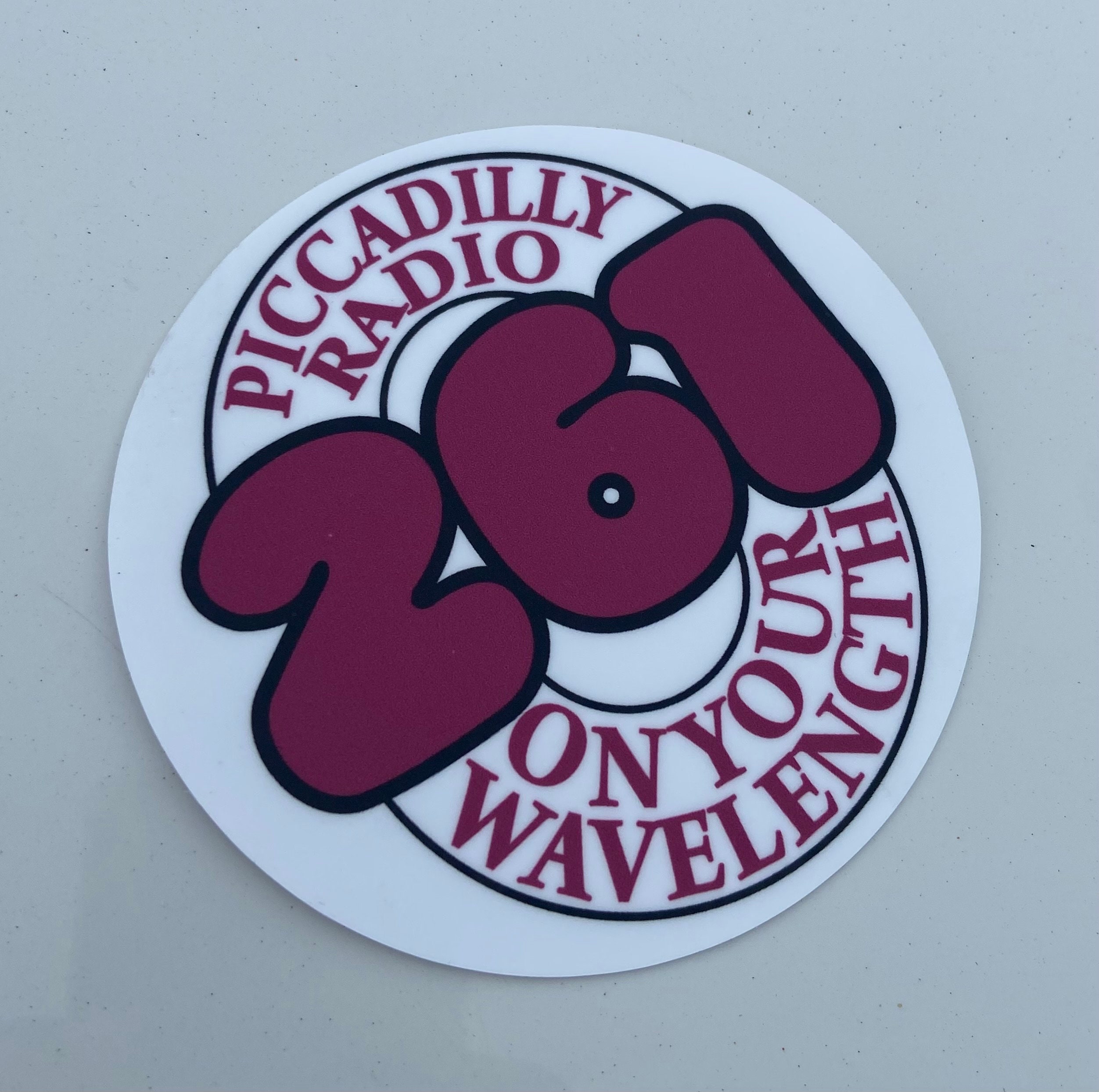 261 Piccadilly Radio Station Vintage Car Window Sticker 60s 70s 80s ...