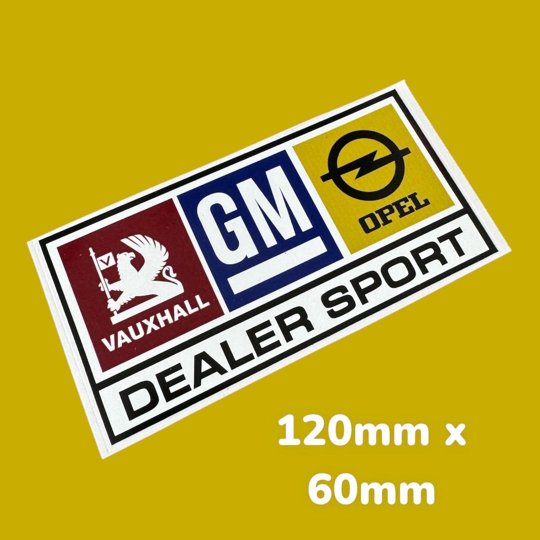 Dealer Sport Vauxhall Opel GM Sport Rally Vintage Classic Vinyl Sticker ...