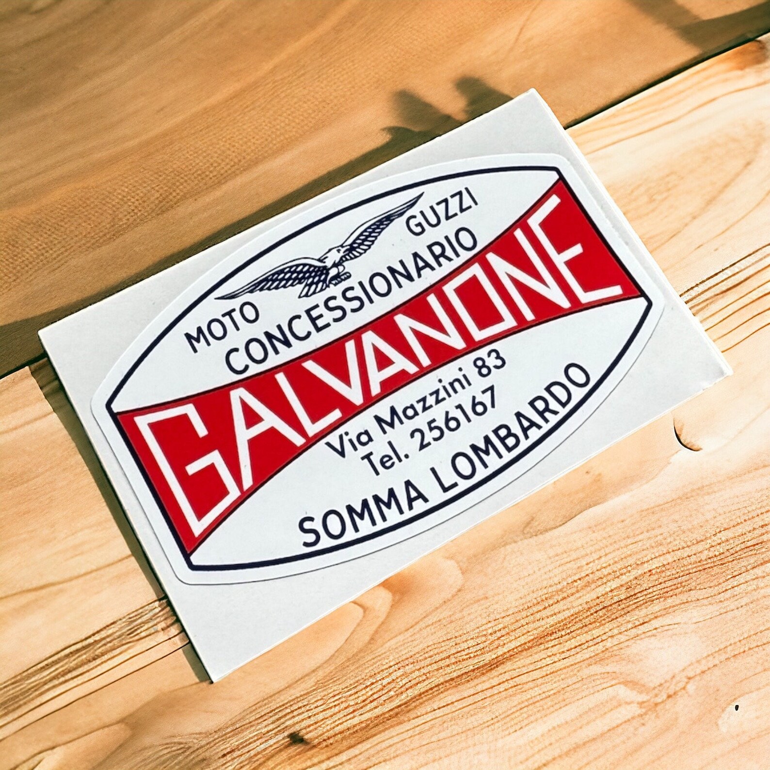 Galvanone Moto Guzzi Concessionario Dealership Dealer Vinyl Sticker ...