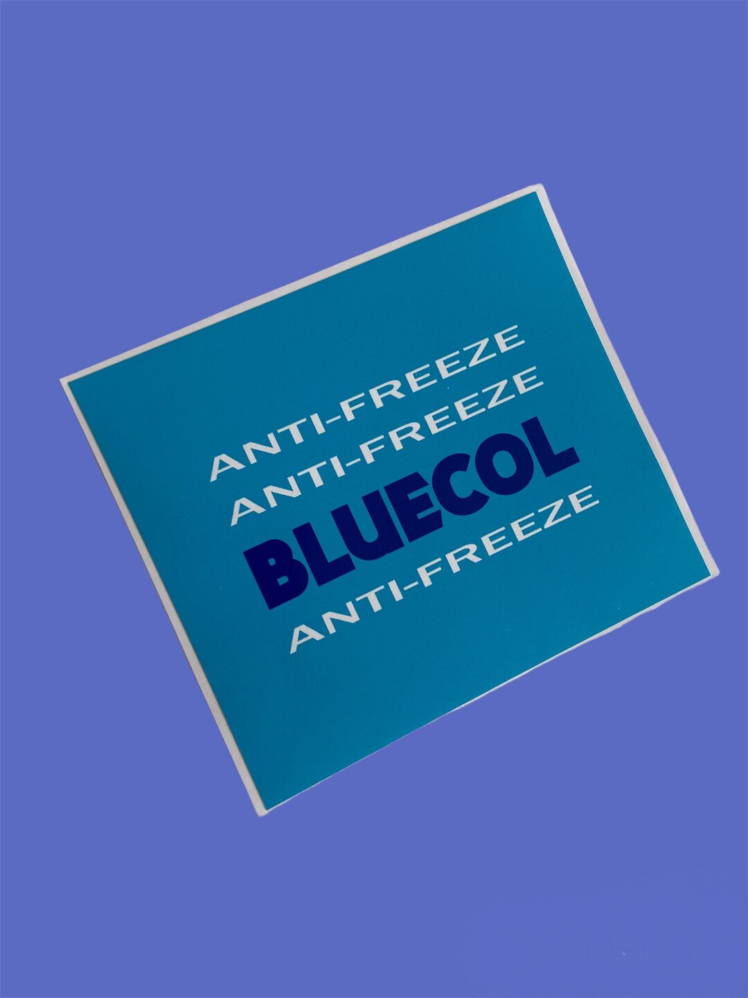 Bluecol Ant Freeze Jug Pourer Vinyl Stick on Badge Sticker Vintage ...