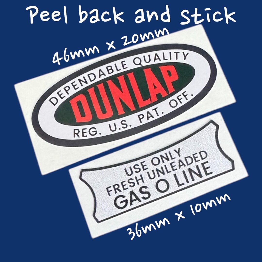 Dunlap Gasoline Vinyl Sticker Decal Classic Vintage Blow Lamp Brass ...