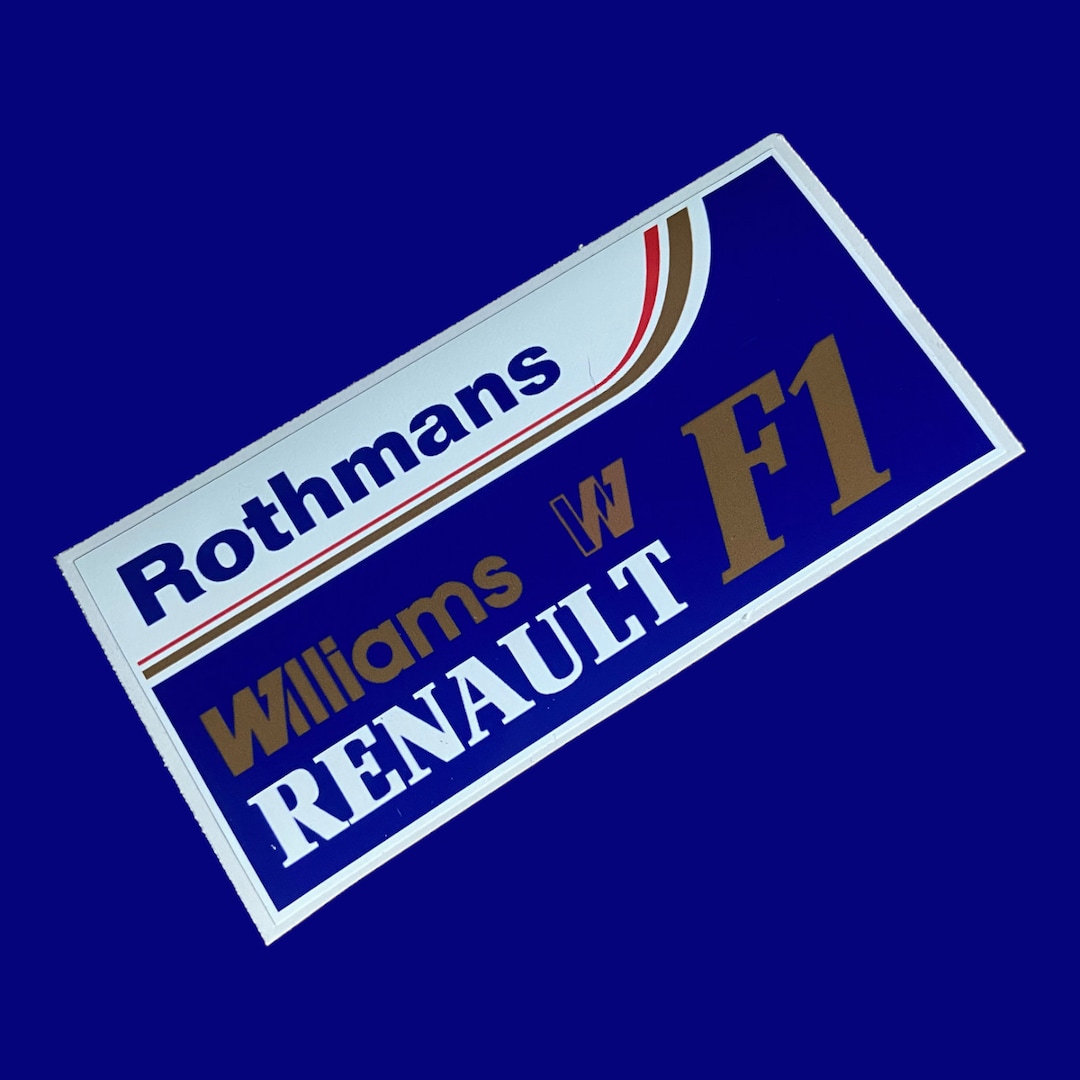 Rothmans Renault F1 Sticker - Etsy