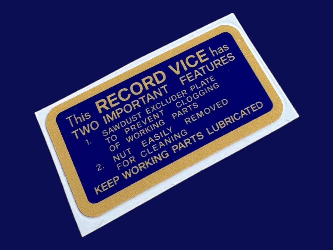 Record Vice Oil Instructions Lubrication Lubricated Vintage Vinyl ...
