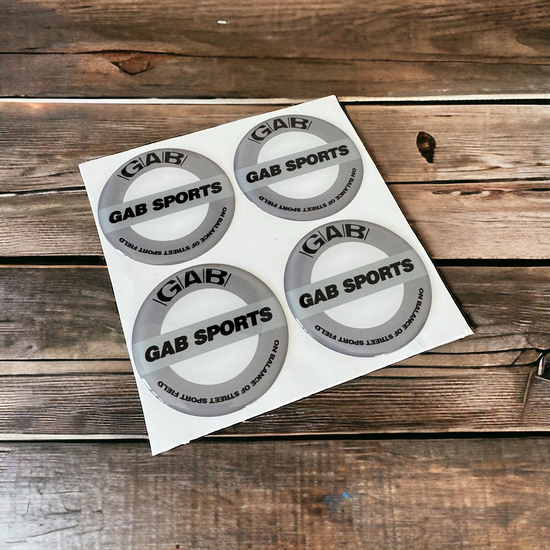 GAB Sports 58mm X 4 Resin Badges Wheel Centre Cap Wheel Caps Centres ...