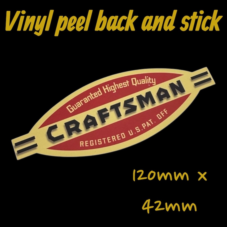 CRAFTSMAN Vinyl Sticker Tool Box Spanner Chest Box Classic Hot Rod Rat ...
