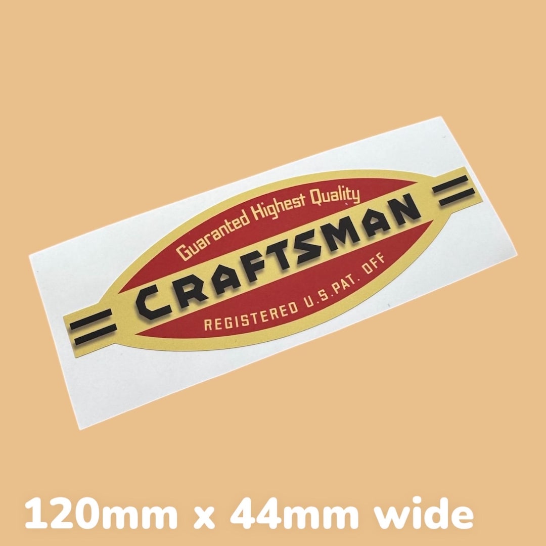 CRAFTSMAN Vinyl Sticker Tool Box Spanner Chest Box Classic Hot Rod Rat ...