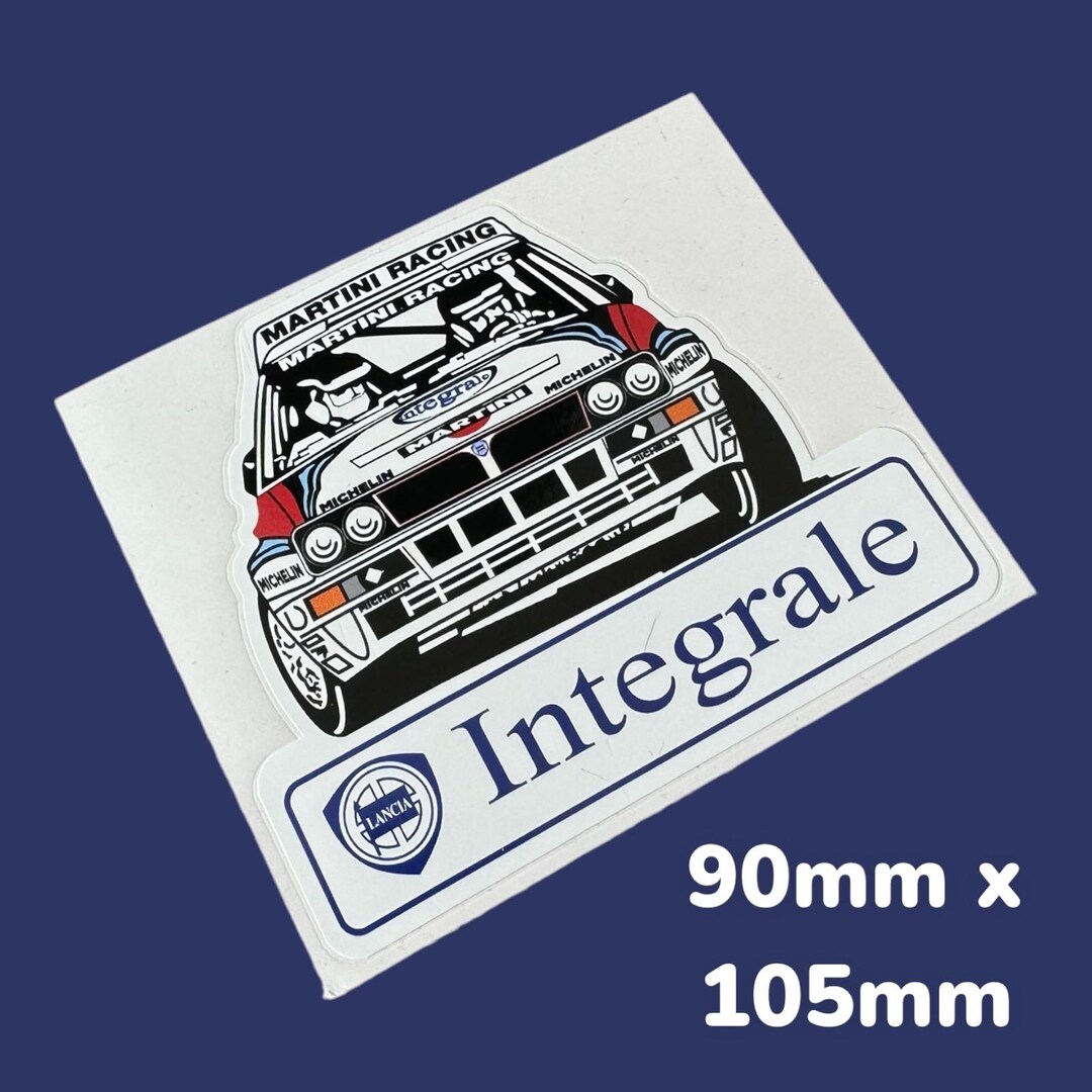 Lancia World Team Vinyl Sticker Classic Car Rally Racing Turbo 4WD ...