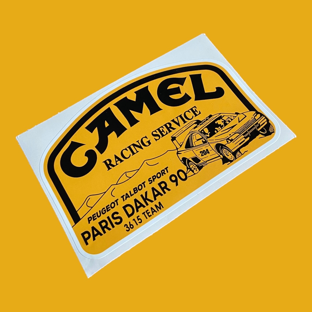 Camel Racing Rally Vinyl Sticker Period off Road Peugeot Talbot Sport ...