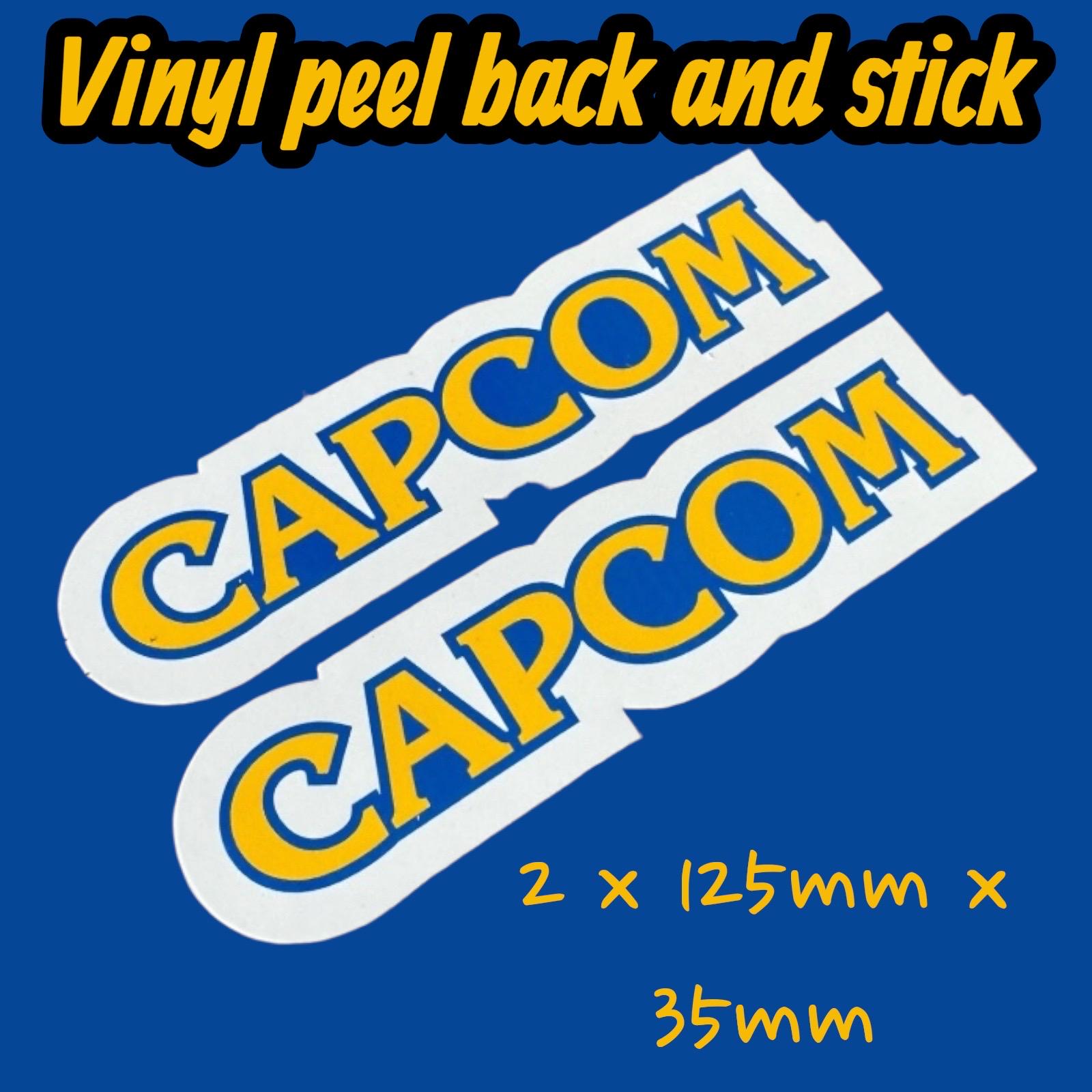 Capcom X2 1980s Logo Vinyl Sticker Decal Retro Arcade Machine Game ...