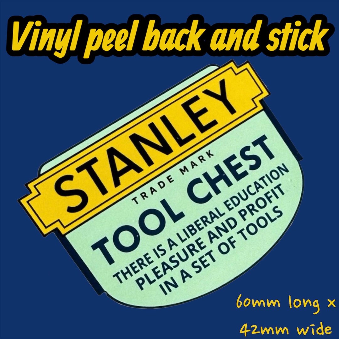 Stanley Tool Chest Sticker Restoration Vintage Plane Tool SW Sweetheart ...
